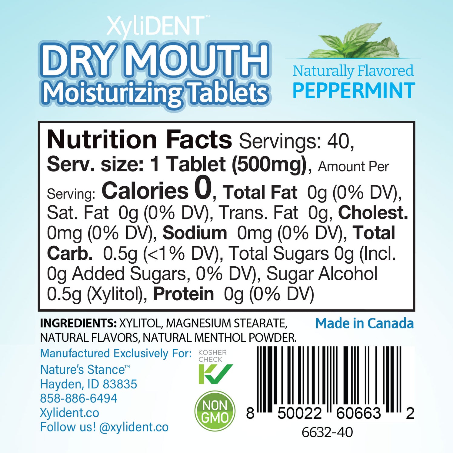 Dry Mouth Tablets - Peppermint Flavor | XyliDENT